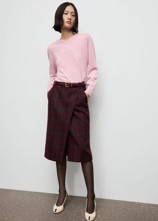 Mango Strickpullover mit V-Ausschnitt rosa - Damen - XXL - MANGO