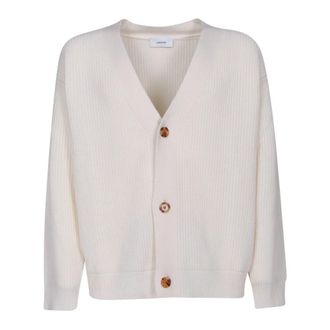 Lardini V-Ausschnitt Cardigan - - Knitwear - Herren - Wei&szlig; - M