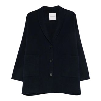 Ermanno Scervino Femme, Pulls, Bleu, Taille: 34 FR Veste en Laine et Polyester