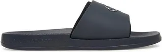 Calvin Klein Pantoletten Ess Slide Rubber Neoprene HM0HM02229 Dunkelblau