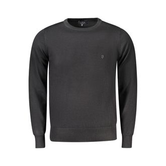 Coveri Moving Schwarzer Viskose Herrenpullover