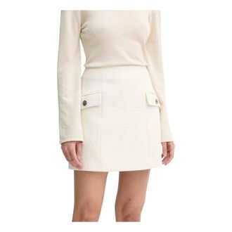 Bruuns Bazaar Platanus Skirt - Femme - Jupes - Beige - Taille: 44 FR