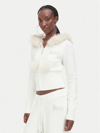 Juicy Couture Strickjacke JCWAS226309 Creme Regular Fit