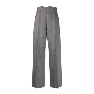 Vivienne Westwood Femme, Pantalons, Noir, Taille: 38 FR Pantalon Lauren &agrave; Jambe Droite