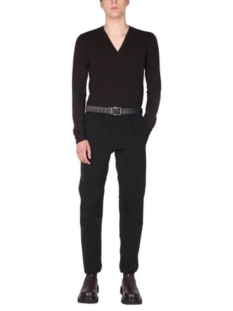 Bottega Veneta Wool V-Neck Jumper - Brown