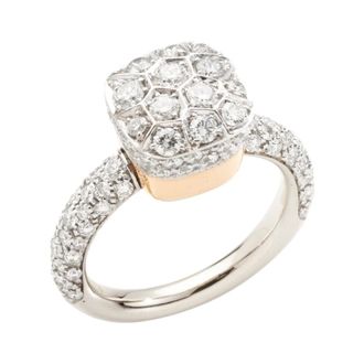 POMELLATO Femme, Accessoires, Gris, Taille: 55 MM Bague Nude Classique avec Diamant