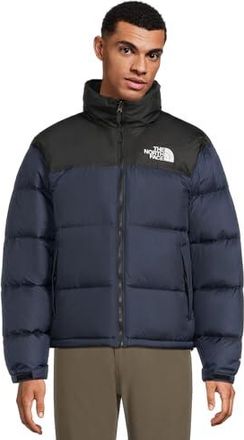 The North Face Veste r&eacute;tro Nuptse pour homme, bleu marine/TNF Black-R, L