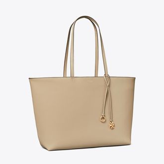 Tory Burch Leather Top Zip Tote
