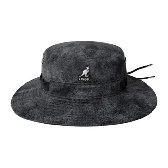 Kangol Homme, Accessoires, Noir, Taille: M Chapeau de pêcheur noir dextérieur
