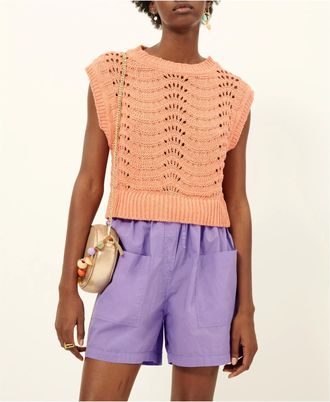 Sessun Pull Sans Manches Haki Coton Recycl&eacute; Sess&ugrave;n