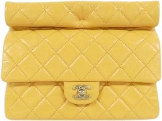 Chanel Pre-owned Vintage Clutch - Femme - Pre-owned - Jaune - Taille: ONE Size