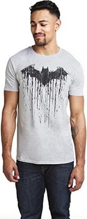 DC Comics T-Shirt Batman Paint de pour Homme, Gris Sport, L UK