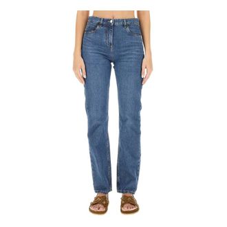 Etro Jeans mit Logo-Stickerei - - Jeans - Damen - Blau - W28