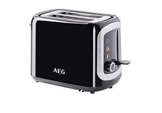 AEG AT 3300 Doppelschlitz-Toaster (Brötchenaufsatz, Staubschutz-Deckel, 7 Bräunungsgrad-Einstellungen, Brötchenaufback-Funktion, Stopp-, Auftau- & Aufwärm