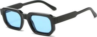 Generic Lunettes de soleil tendance 2026 léopard pour femmes, lunettes punk populaires, lunettes de soleil pour hommes, lunettes de soleil vintage UV400, noir
