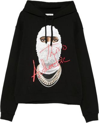 Ih Nom Uh Nit IH NOM UH Nit, Homme, Sweatshirts et sweats &agrave; capuche, Noir, Taille: L Mask Authentic Sweat &agrave; capuche