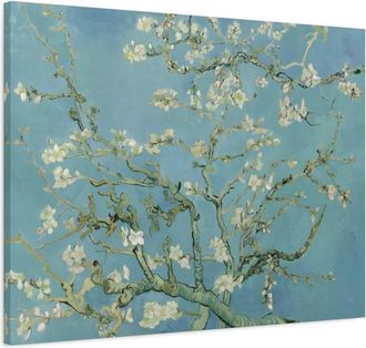 Generic Almond Blossom Tree Canvas Print - Vintage Van Gogh Wall Art 32x24inch 80x60cm (Horizontal) / 1.25inch 3.175cm
