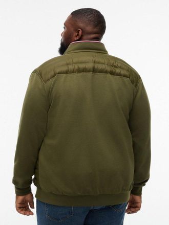 Tommy Hilfiger Big & Tall Sweatjacke BT-MIX MEDIA STAND CLLR-B mit gesteppten Vorderteil, normale Passform, Stehkragen