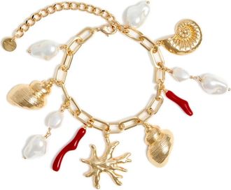 Self Portrait Korallenperlen-Charm-Armband - - Accessories - Damen - Gelb - ONE SIZE