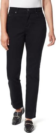 Gloria Vanderbilt Classic Amanda High Rise Tapered Jean, Noir, 46 Plus Femme