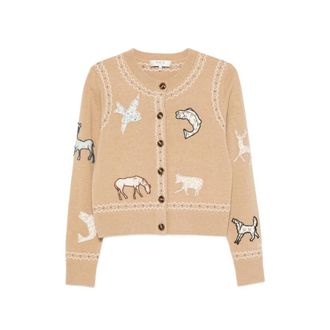 Sea New York Winslow Animal-patch Cardigan