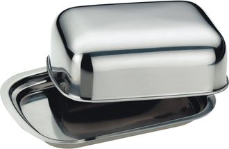 KELA Butterdose Edelstahl VISION, Edelstahl 18/10, Butterdose mit Deckel, spülmaschinengeeignet, glänzend