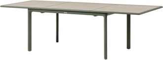 Hesperide Hesperide - Table de jardin Dilors effet bois lin & vert laurier 10 places en aluminium - Hesp&eacute;ride