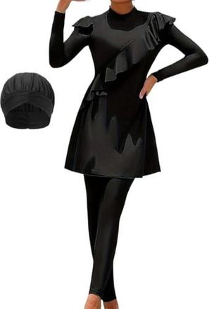 Generic Maillot de bain modeste pour femme, maillot de bain tendance pour le bain, le surf, le wakeboard, les sports nautiques, la piscine, la plong&eacute;e en plei