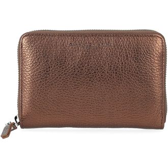 Gianni Chiarini Portefeuille Grain en cuir couleur bronze