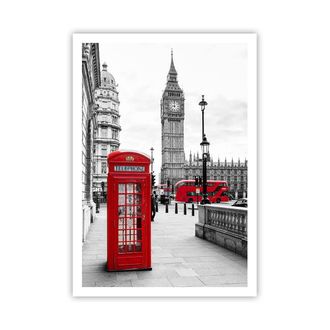 Arttor Poster ohne Rahmen Deko 70x100cm Schuppen Telefon London Wandposter Art Prints Wanddeko Bild Wand Kunstdruck Wandbilder Dekoration Wohnzimmer Schlafzi
