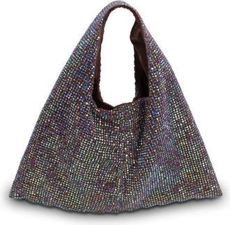 twentyfour Femme, Sacs, Brun, Taille: ONE Size Mesh Rhinestone Shopper