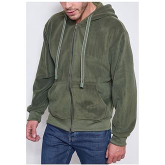 Kebello Sweat &agrave; capuche zipp&eacute; Vert H