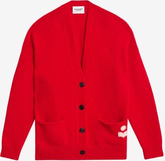 Isabel Marant Cardigan Eborah - Femme - Rouge - Taille 34 - Marant &Eacute;toile