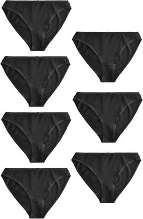 Next Femme Culotte &eacute;chancr&eacute;e, Lot de 7 Noir 54