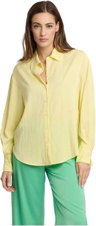 Kocca Femme, Blouses et Chemises, Jaune, Taille: 38 FR Chemisier d&eacute;t&eacute; l&eacute;ger &agrave; manches longues