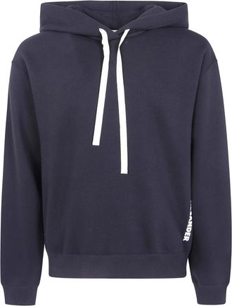Jil Sander Homme, Sweatshirts et sweats &agrave; capuche, Bleu, Taille: M Sweat &agrave; capuche imprim&eacute;