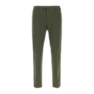 Pantaloni Torino Homme, Pantalons, Vert, Taille: XL Pantalon en coton stretch vert olive
