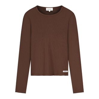 Fab By Fabienne Chapot Tanja LS T-shirt - - Tops - Damen - Braun - XL