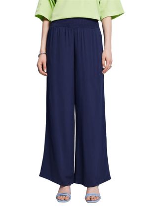 Esprit Damen 043EE1B347 Hose, 400/NAVY, 42