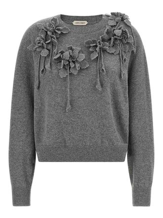 Alberta Ferretti Pull Col Rond - Gris