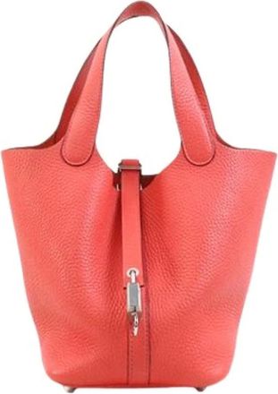 Herm&egrave;s Pre-owned Picotin Lock 18 - Femme - Pre-owned - Rose - Taille: ONE Size
