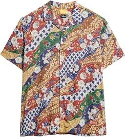 Superdry Chemise hawaïenne Resort R1-S/S (M), Vert Michinaga, XXL