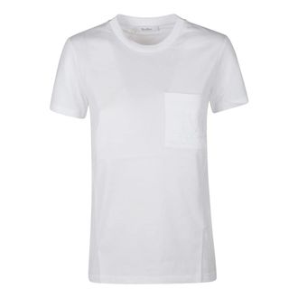 Max Mara Papaya Grafik T-Shirt - - Tops - Damen - Wei&szlig; - S