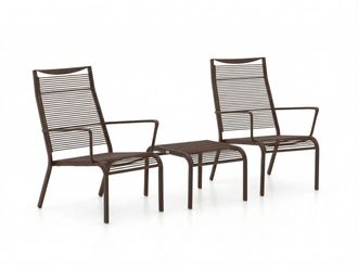 Apple Bee Hawaii Lounge Balkonm&ouml;bel-Set 3-teilig stapelbar