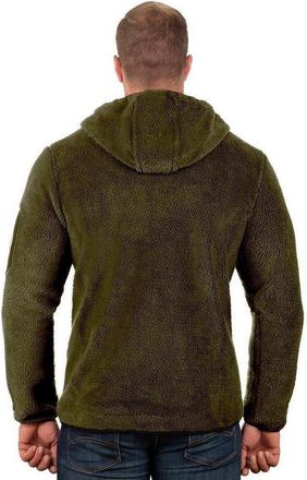 Geographical Norway Fleecejacke Herren Regular Fit Jacke batufour Modisches Design mit Norwegen Fahne auf dem Rei&szlig;verschluss