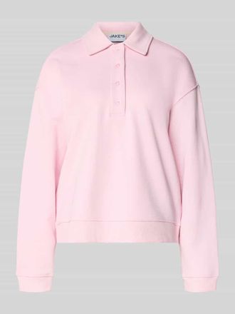 Jake*s Casual Relaxed Fit Sweatshirt mit Polokragen