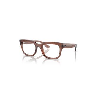 Ray-Ban Chad Optics Bio-based Braun Transparent Fassung Klar Glas Polarisiert 52-22