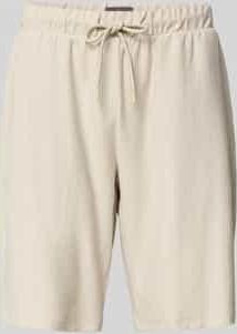 Fynch-Hatton Bermudas mit Strukturmuster und elastischem Bund