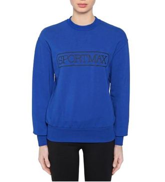 Max Mara Sportmax Blue Sweatshirt Size M