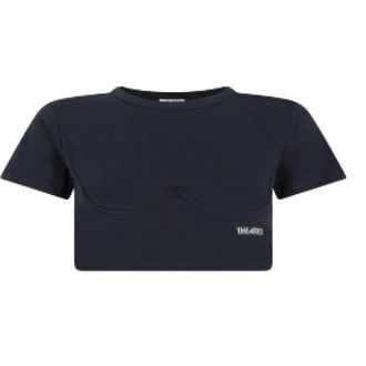 The Attico T-Shirt - - Tops - Damen - Schwarzk - M